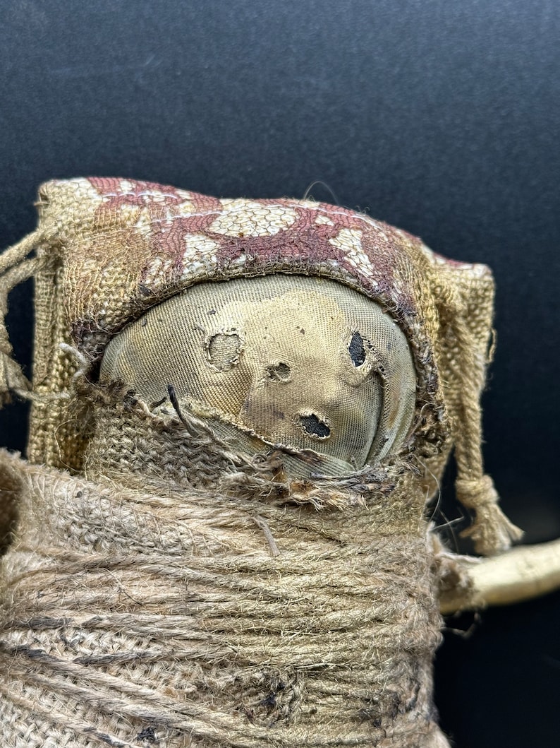 MISS SCARECROW CROW Voodoo Doll Amulet Poppet Hoodoo Santeria Shaman ...