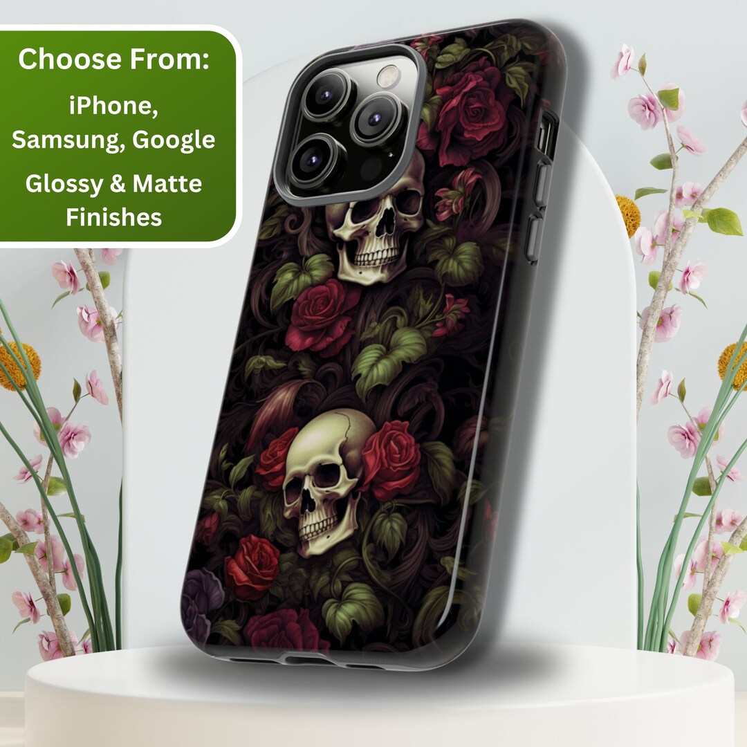 Dark Floral Phone Case, Dark Academia Phone Case, Victorian Gothic ...