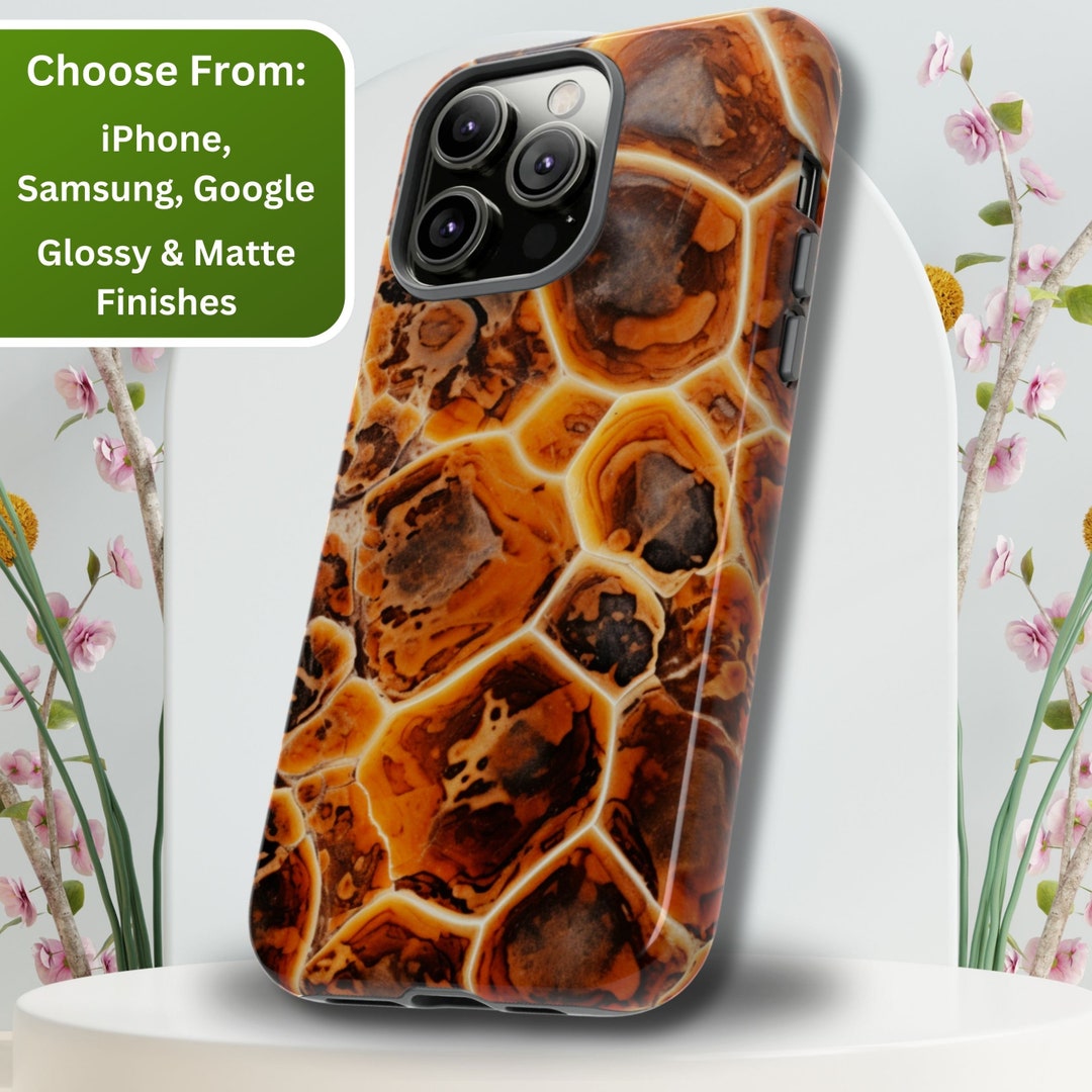Tortoise Shell Pattern Phone Case: Impact Resistant TPU Cover - Etsy