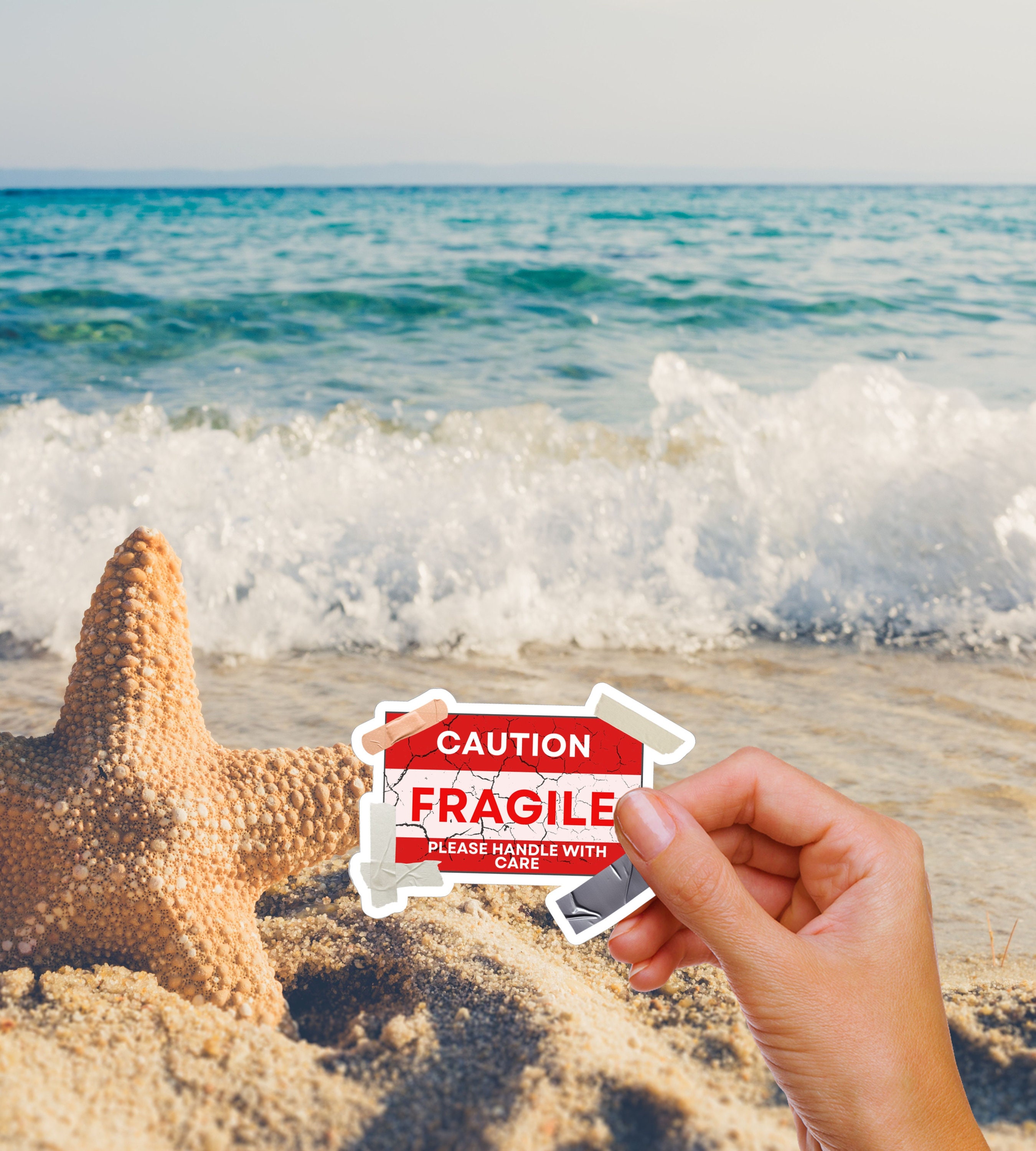 Fragile Handle With Care Sticker: Kiss Cut Vinyl Decal - Etsy