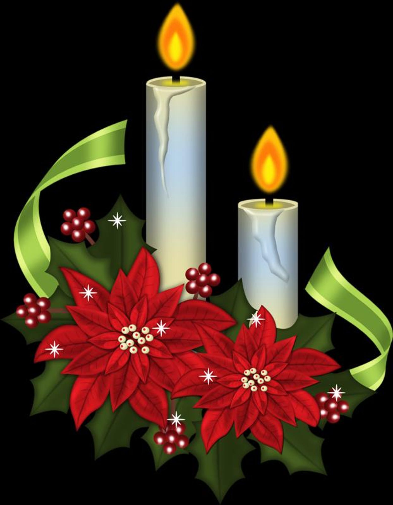 Christmas Candle Animation, Christmas Candles, Flower Arranging, Decor ...