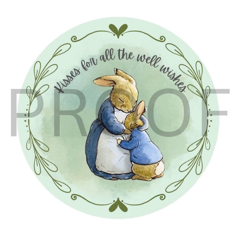 Peter Rabbit Baby Shower Party Favor Sticker and Sign *DIGITAL FILE ...
