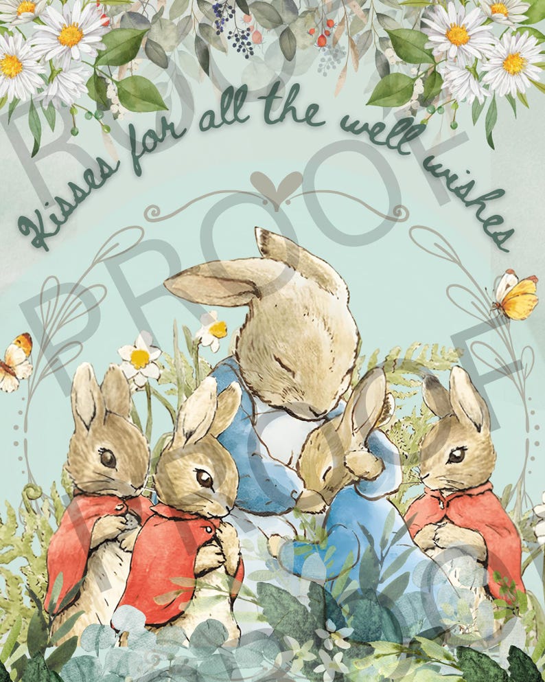 Peter Rabbit Baby Shower Party Favor Sticker and Sign *DIGITAL FILE ...