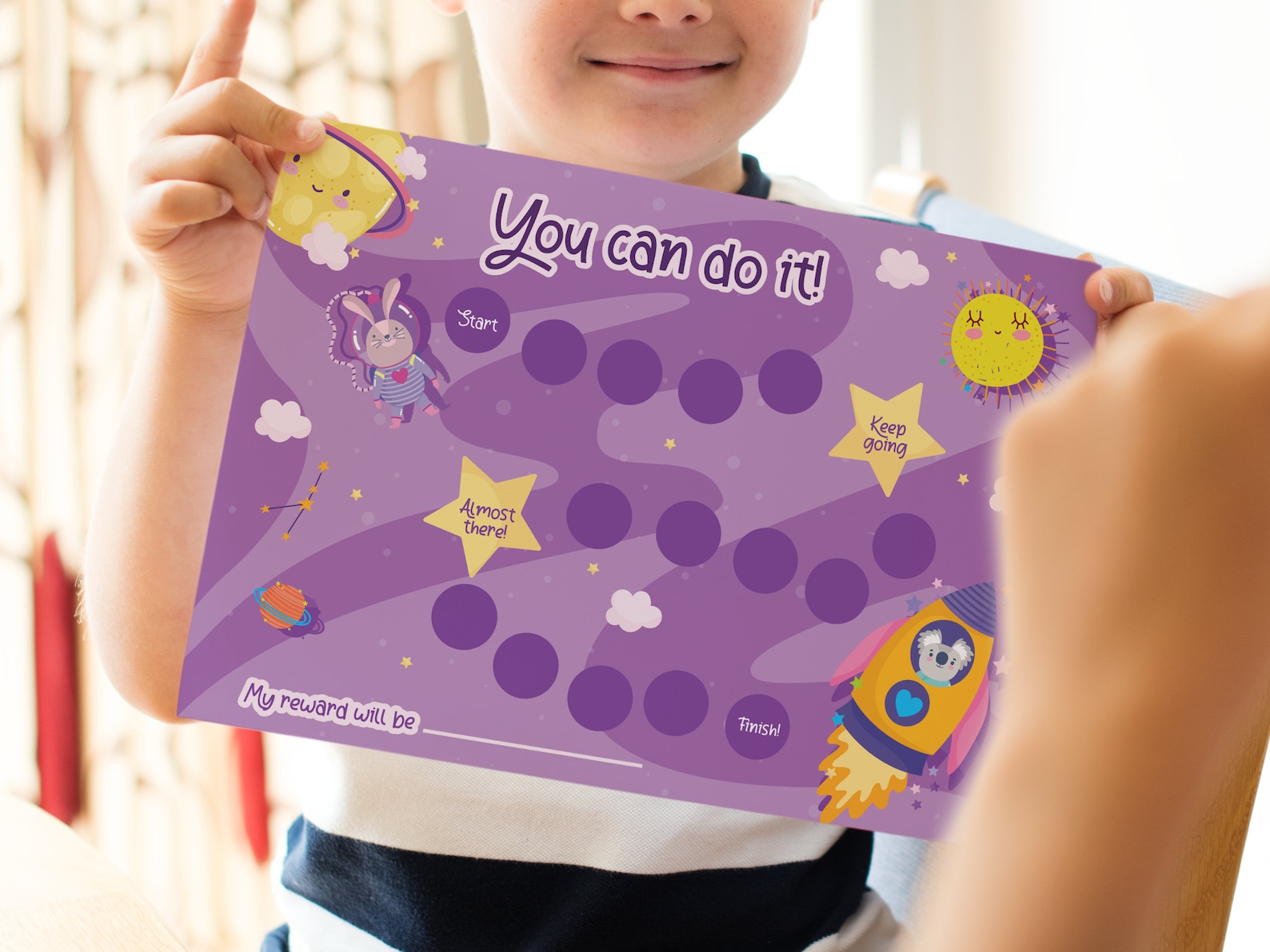 Printable Outer Space Reward Chart | Planets Sticker Chart | Instant ...
