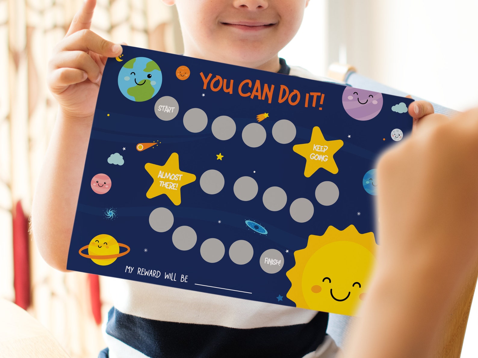 Printable Space Reward Chart | Planet Chart | Kids Reward Chart | Chore ...