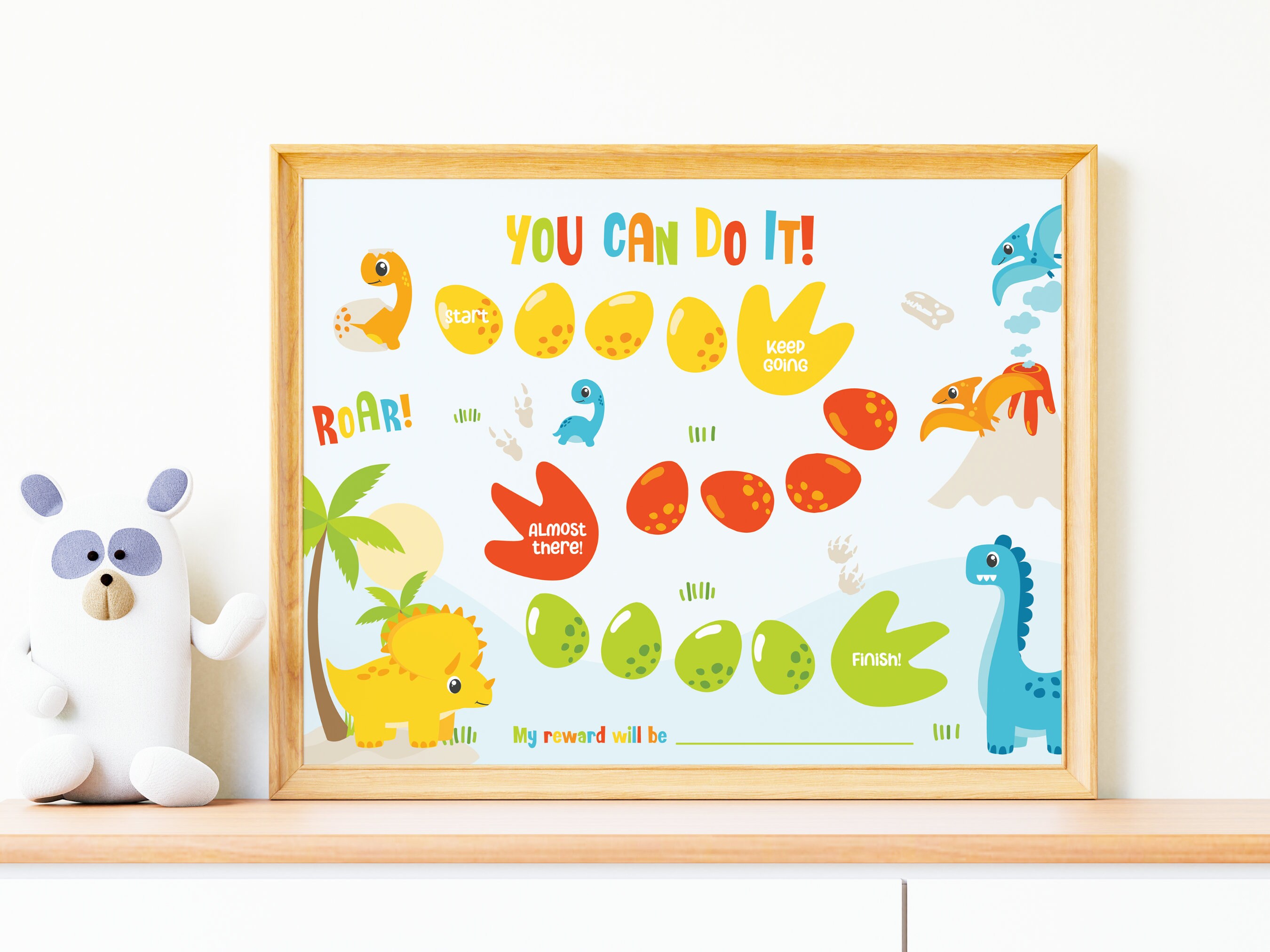 Printable Dinosaur Reward Chart | Dinosaur Kids Behavior Chart ...