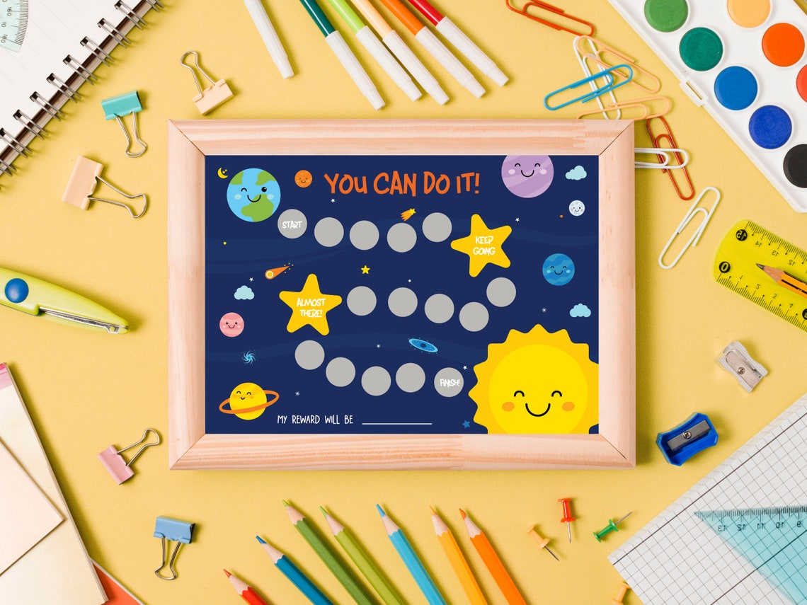 Printable Space Reward Chart | Planet Chart | Kids Reward Chart | Chore ...