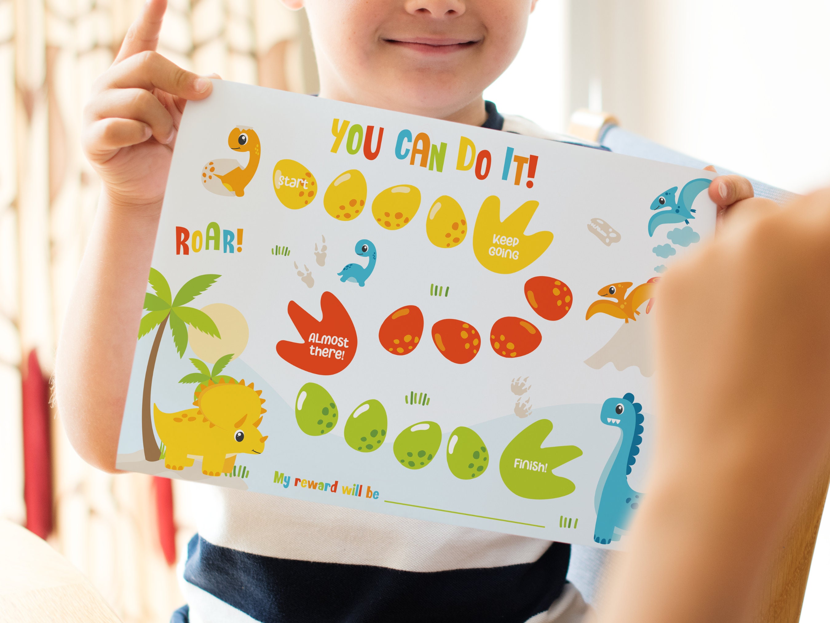Printable Dinosaur Reward Chart | Dinosaur Kids Behavior Chart ...