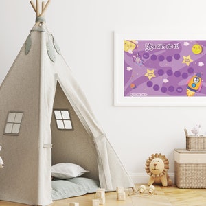 Printable Outer Space Reward Chart | Planets Sticker Chart | Instant ...