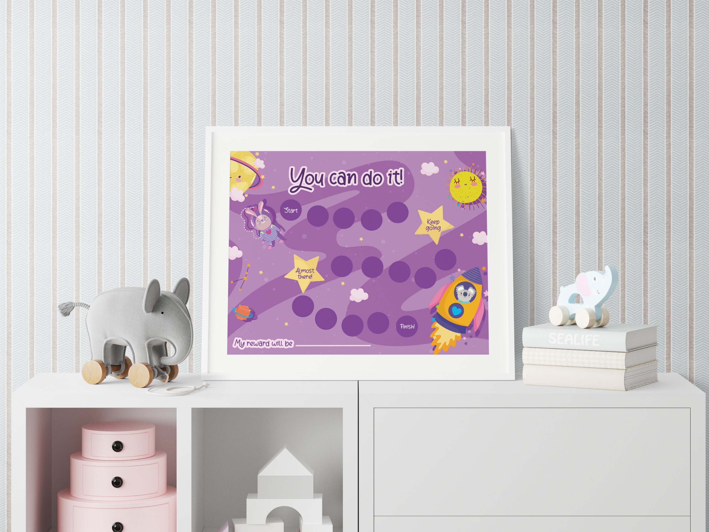 Printable Outer Space Reward Chart | Planets Sticker Chart | Instant ...