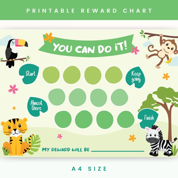 Jungle Reward Chart - Etsy