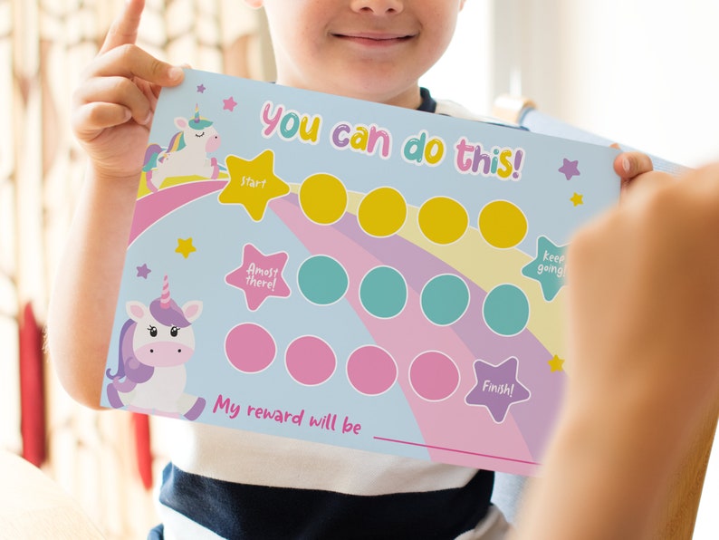 Printable Unicorn Reward Chart Chore Chart Printable Growth Chart ...