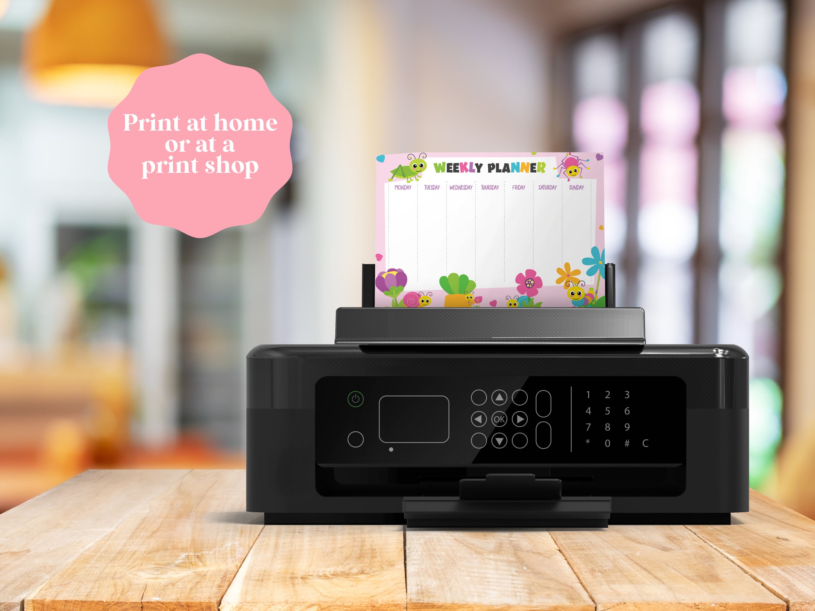 Bugs Weekly Planner Kids, Kids Weekly Planner Printable, Weekly ...