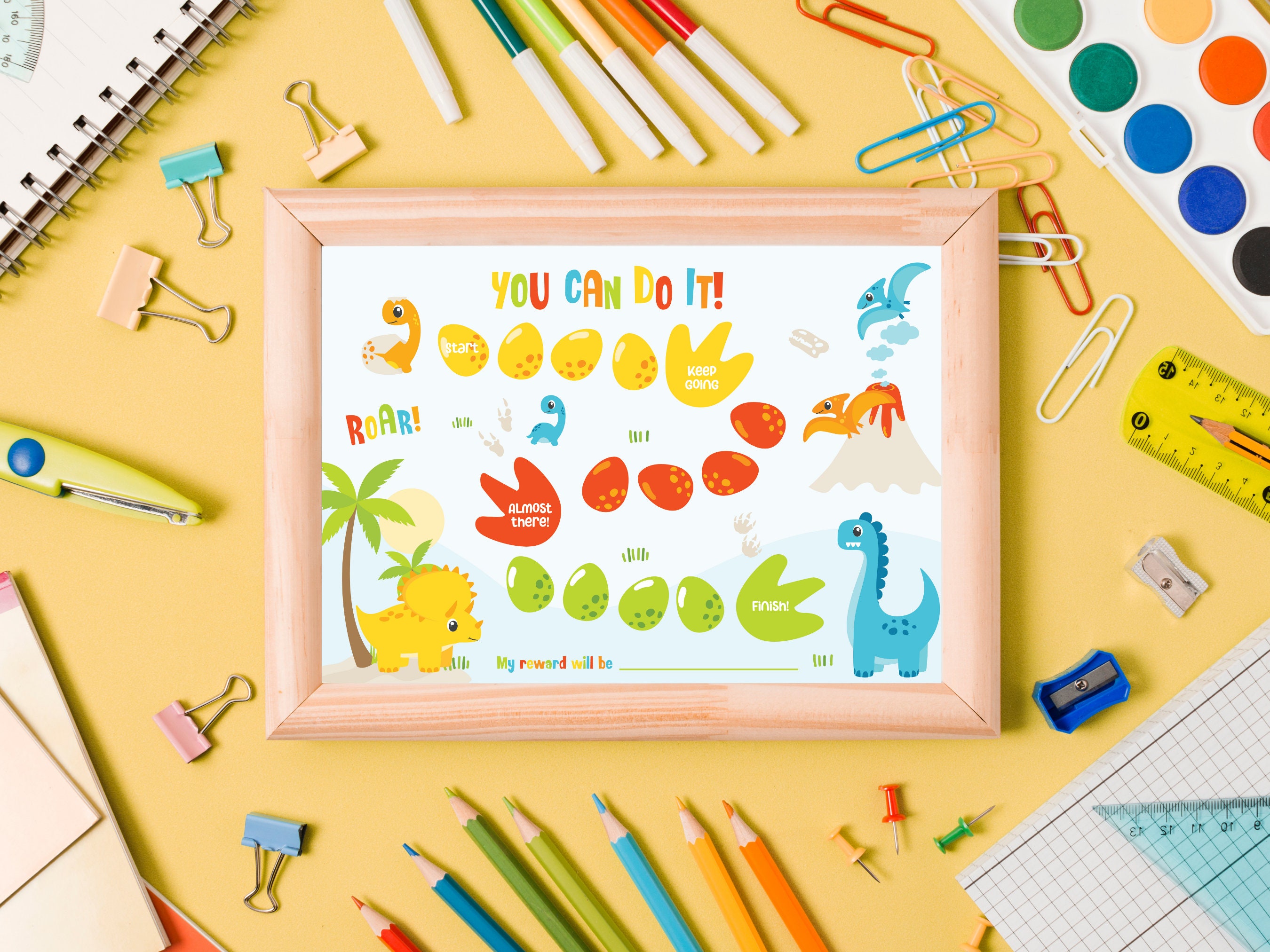 Printable Dinosaur Reward Chart | Dinosaur Kids Behavior Chart ...