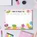 Bugs Weekly Planner Kids, Kids Weekly Planner Printable, Weekly ...