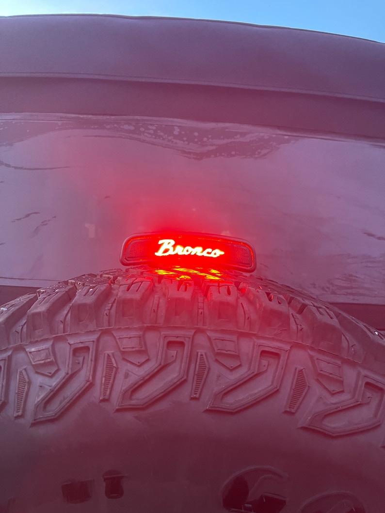 Ford Bronco Third Brake Light Sasquatch Vinyl Decal Overlay - Etsy