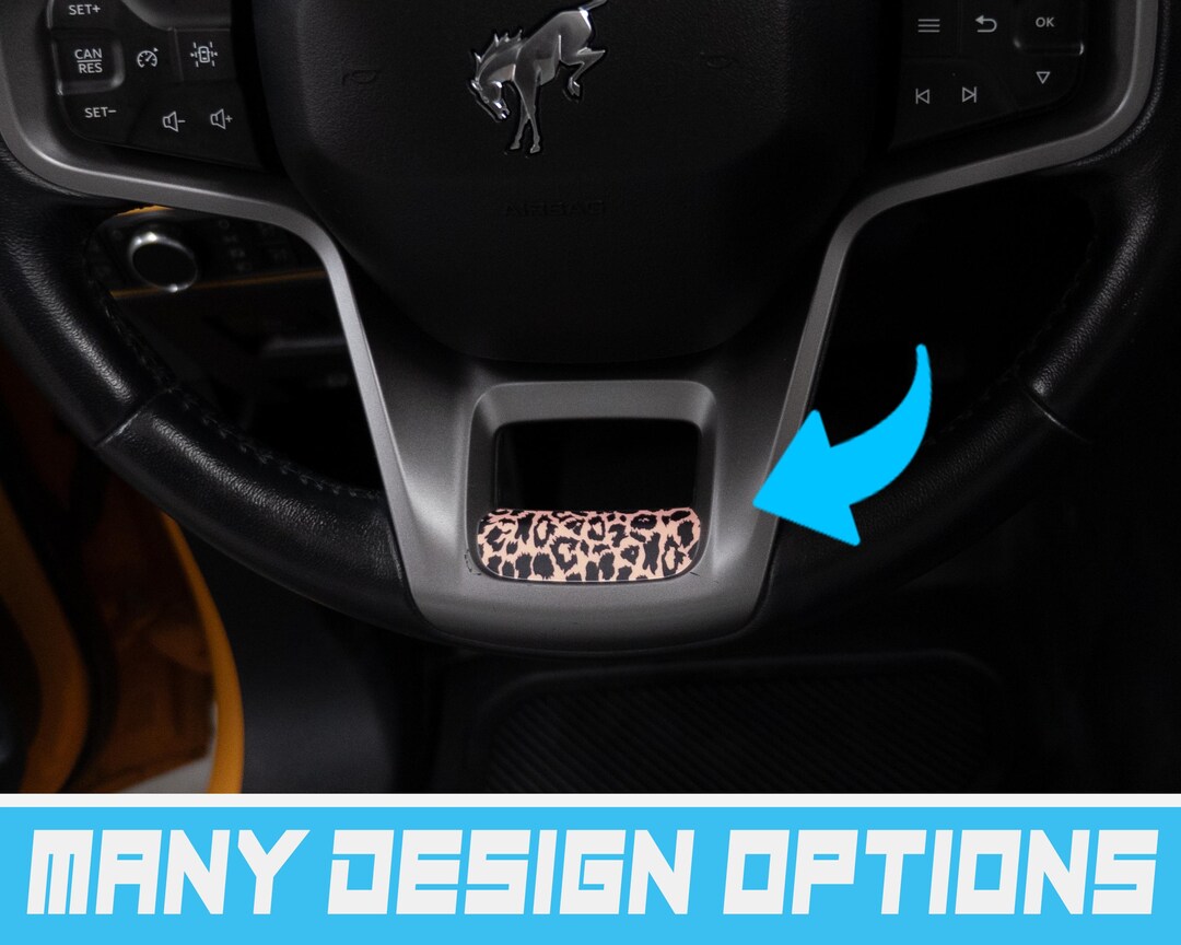 Bronco Lower Steering Wheel Leopard Print Overlay Insert Decal Inlay ...
