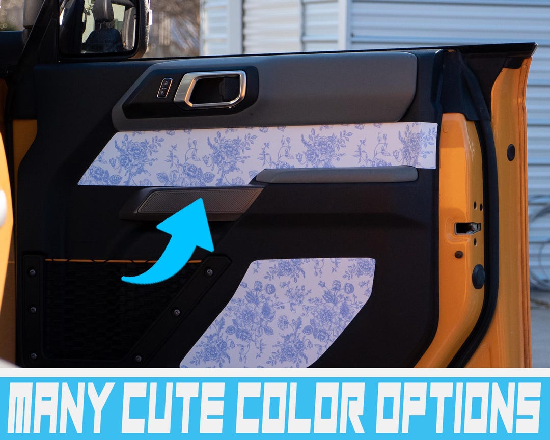 Bronco Toile Flower Pattern Upper Door Printed Interior Insert Accent ...