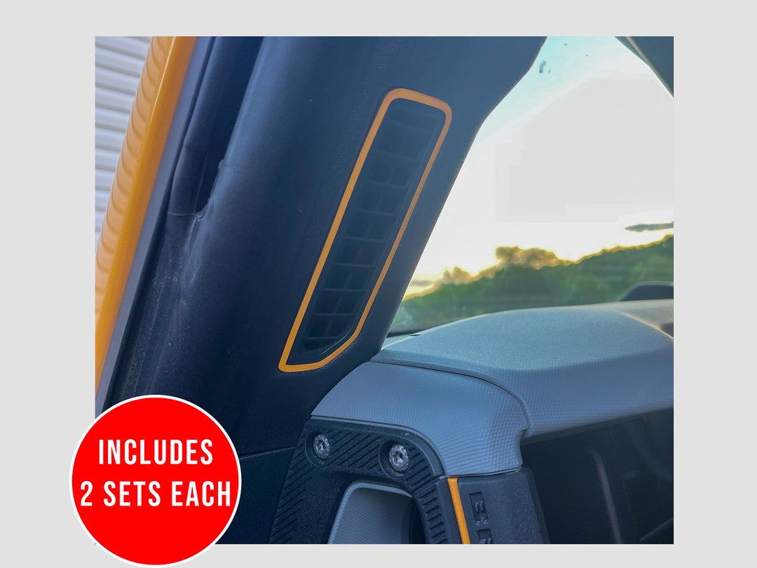 Defrost Vent Color Accent Stripe Outline Trim Vinyl Decal Overlay ...