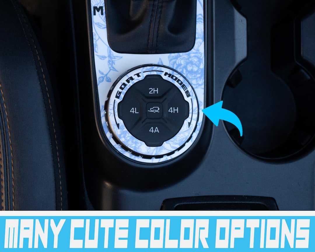 Bronco Toile Flower GOAT Dial Printed Interior Insert Accent Wrap Decal ...