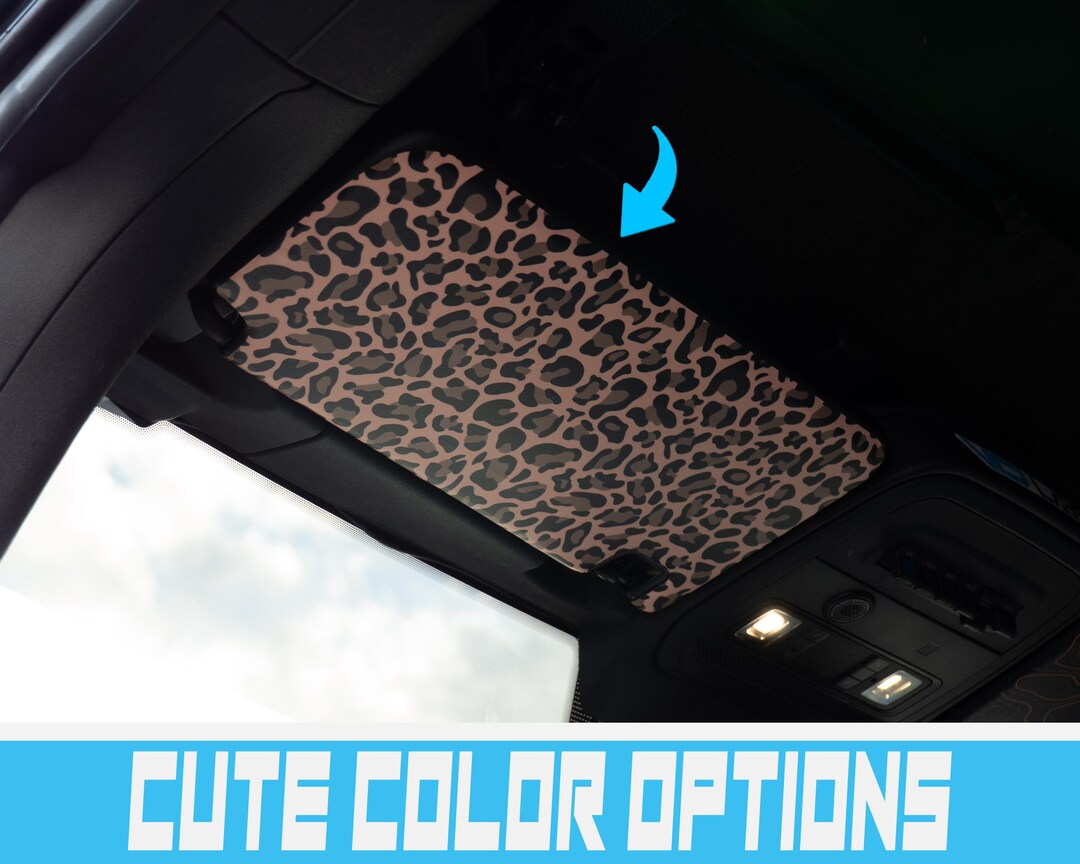 Bronco Visor Leopard Printed Overlay Accent Wrap Decal for 2021+ Ford ...