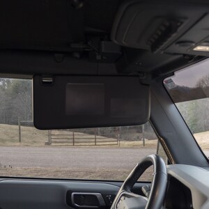 Bronco Visor Warning Label Black Out Kit Overlay Decal for 2021, 2022 ...