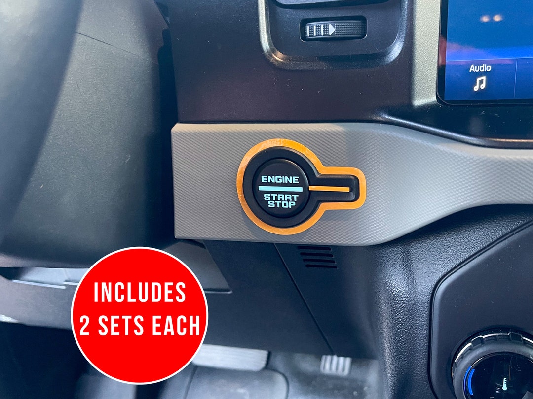 Ignition Push to Start Button Color Accent Stripe Inlay Trim Vinyl ...