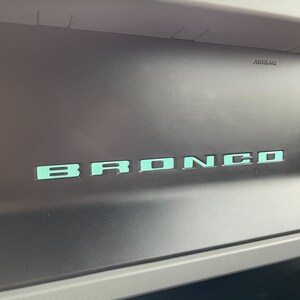 Dashboard Inlay Overlay Combo Set for 2021, 2022, and 2023 Ford Bronco ...