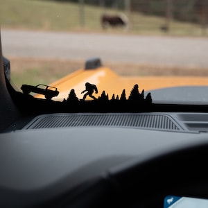 2dr & 4dr Bronco Windshield Sasquatch Forest Easter Egg for 2021, 2022 ...