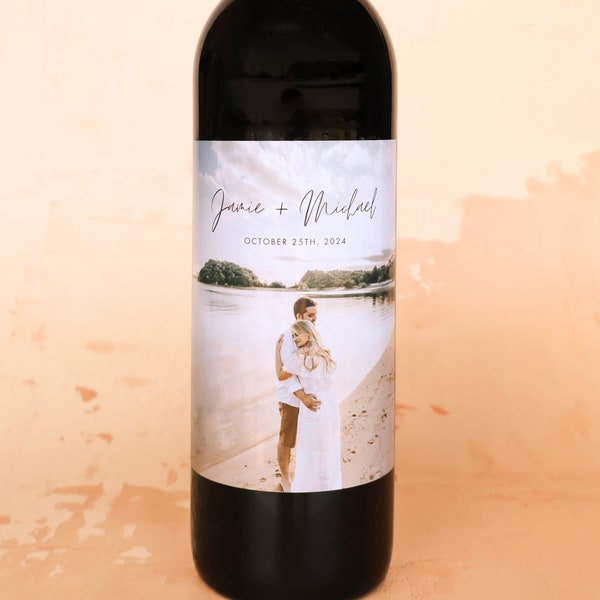 Personalized Photo Wine Labels - Etsy