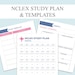 NCLEX Study Plan & Templates | NCLEX Exam | Instant Download - Etsy