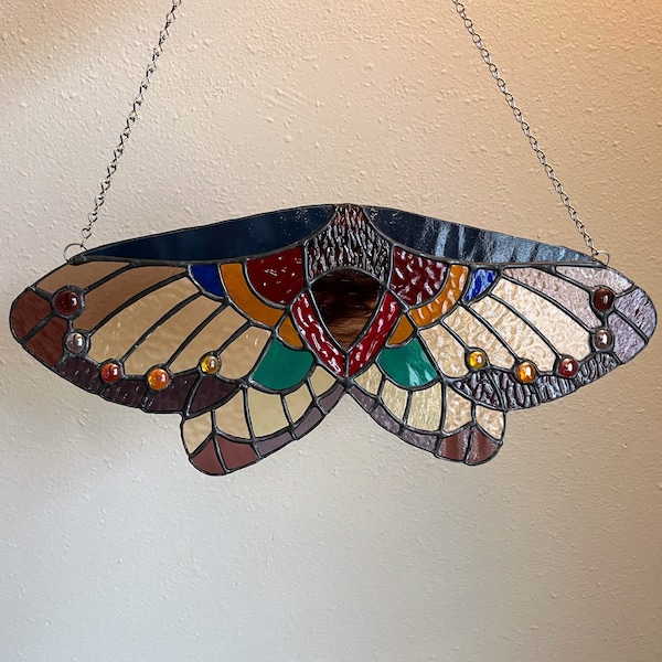 Stained Glass Moth - Etsy