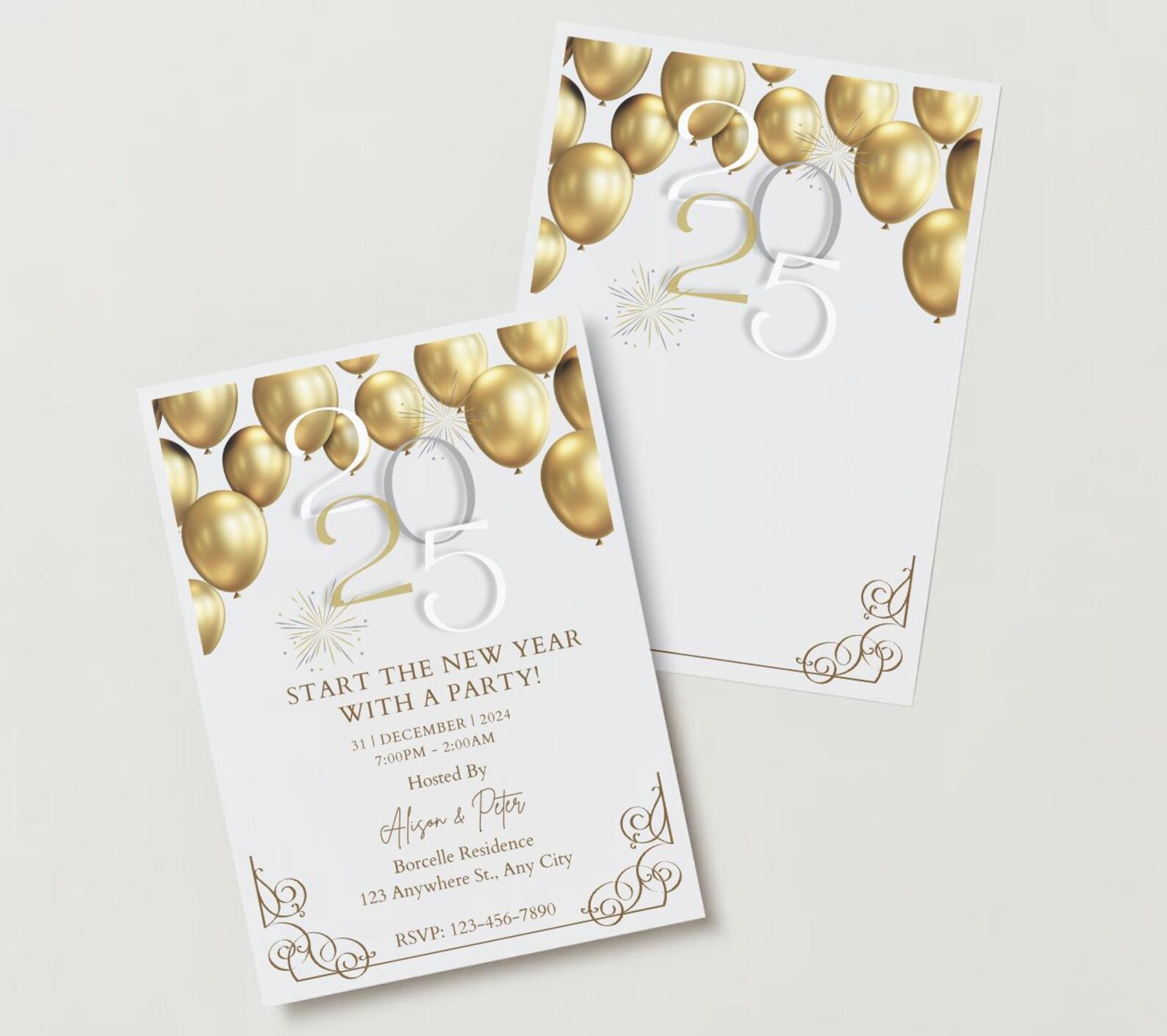 Personalized New Years Eve Celebration - Etsy