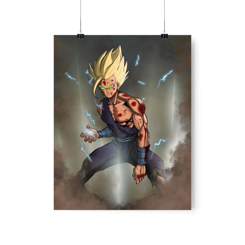Super Saiyan 2 Gohan - Premium Matte Vertical Posters - Etsy