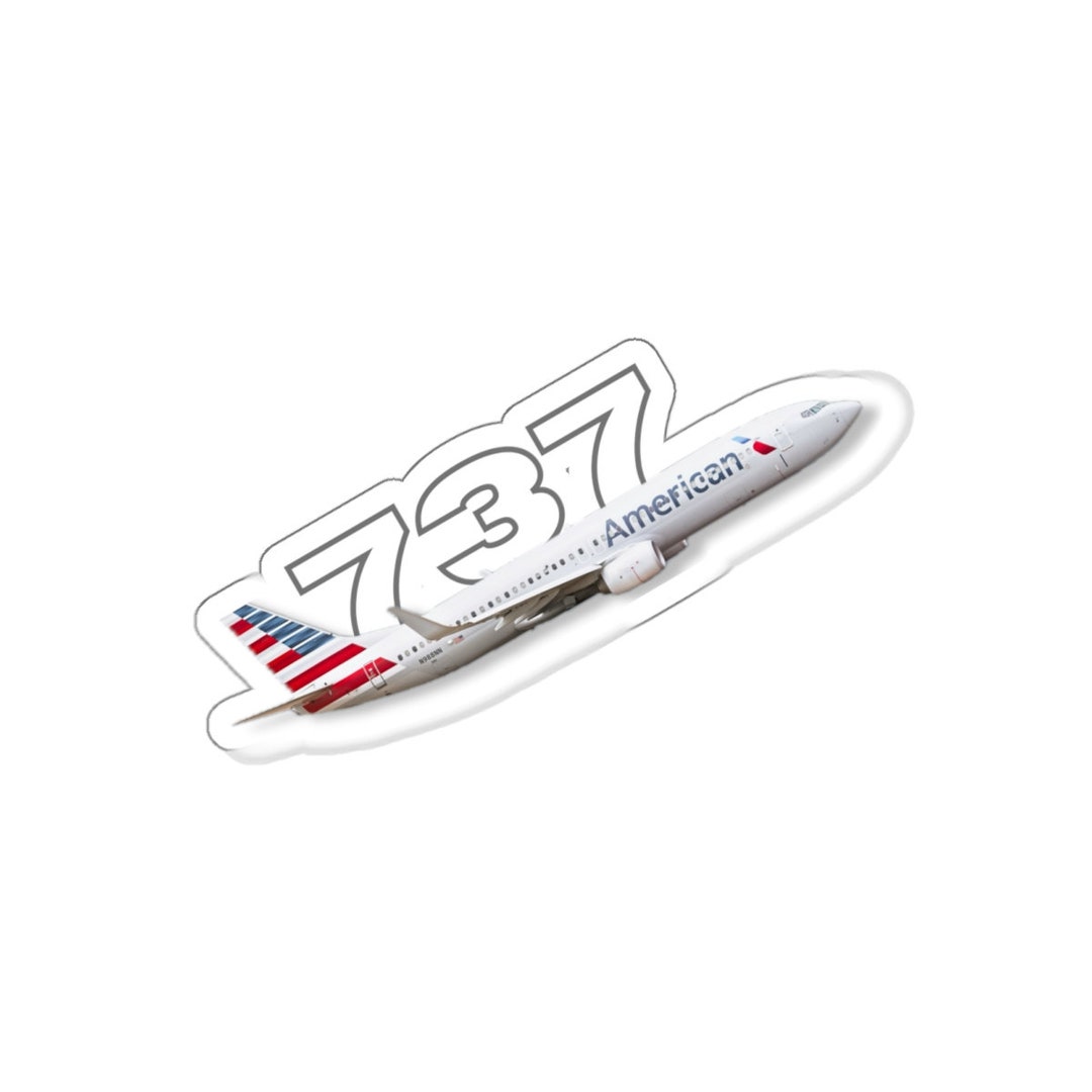 American Airlines Boeing 737 Sticker, AA Sticker, Boeing 737 Sticker ...