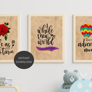 Fairy-tale Inspired Printable Wall Poster, Inspirational Quotes, Girls ...