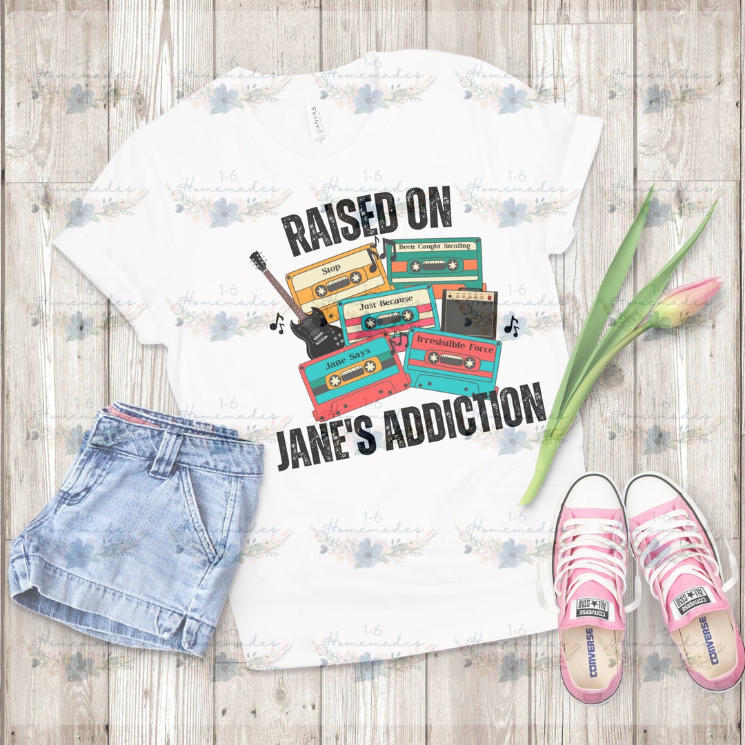Raised on Jane's Addiction PNG - Jane's Addiction - Retro Cassette Tape ...
