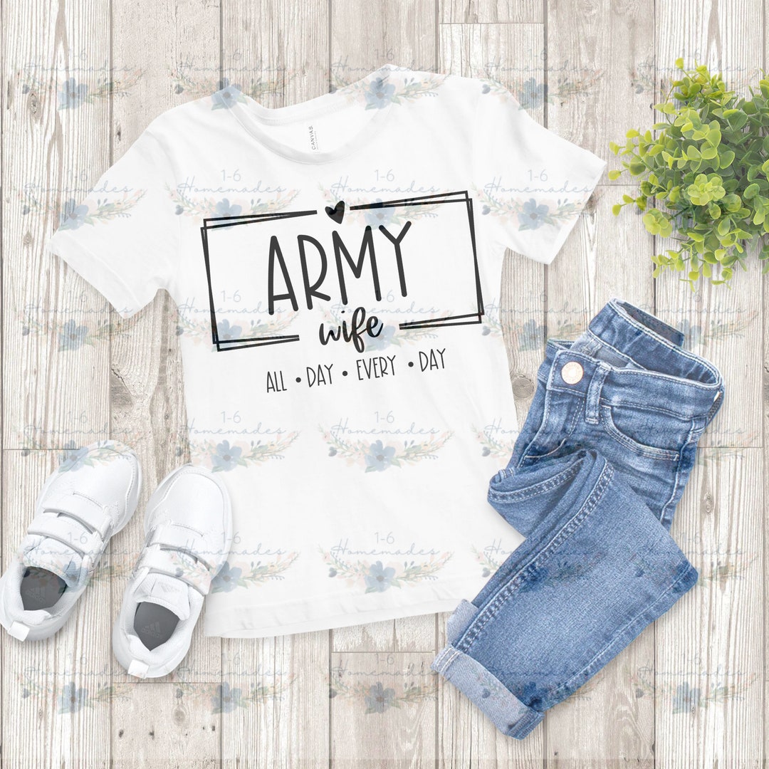 Army Wife Design PNG-SVG - Digital Download - Etsy