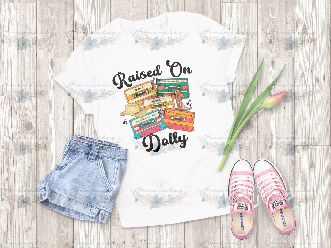 Raised on Dolly PNG - Dolly Parton - Retro Cassette Tape PNG - Instant ...