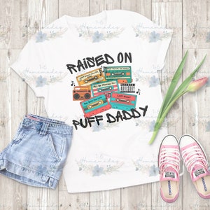Raised on Puff Daddy PNG - Puff Daddy - Retro Cassette Tape PNG ...