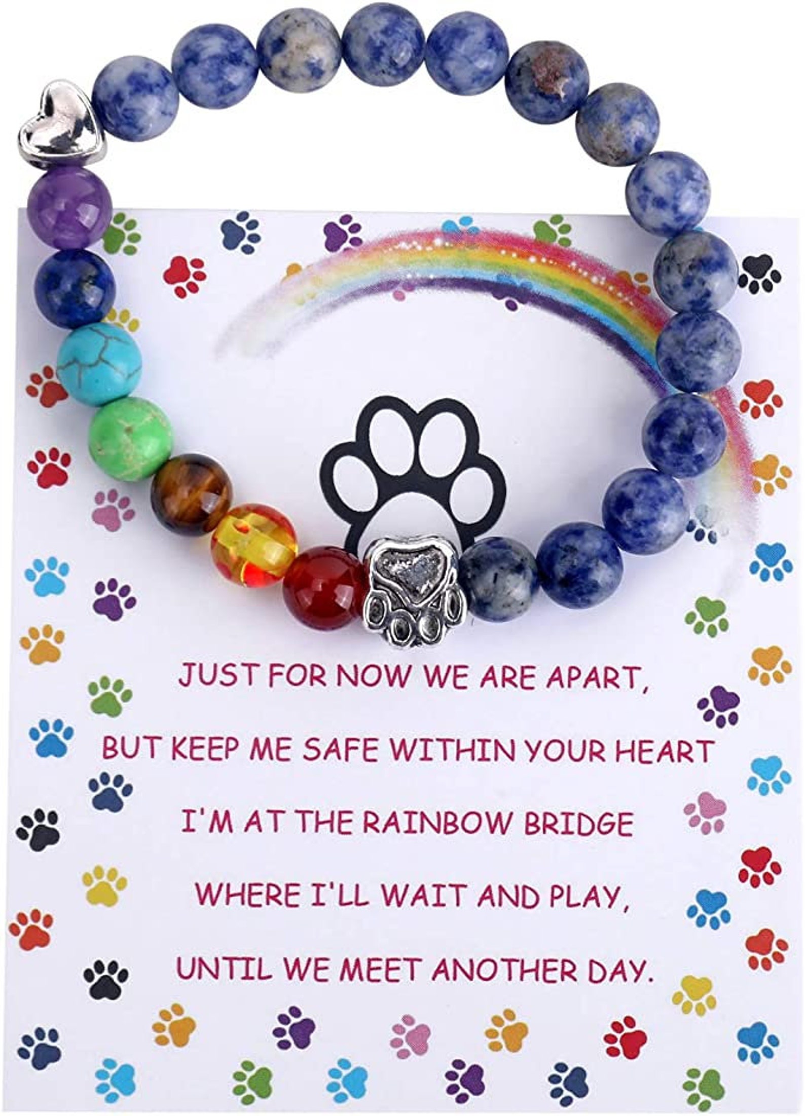 Pet Memorial Gifts, Rainbow Bridge Bracelet, Pet Memorial Jewelry - Etsy