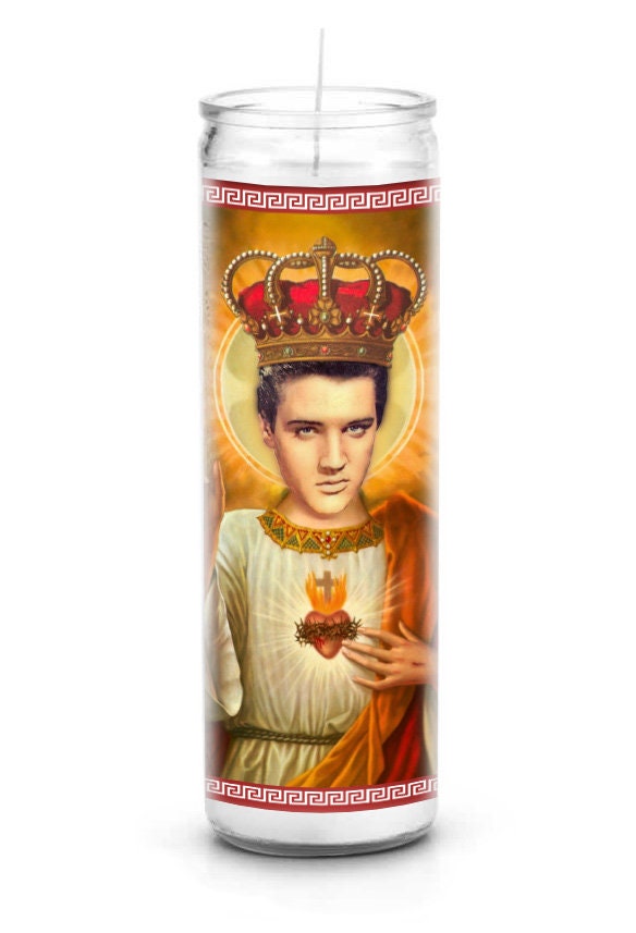 Elvis Presley Tribute Prayer Saint Candle in a Nice White Gift Box. - Etsy