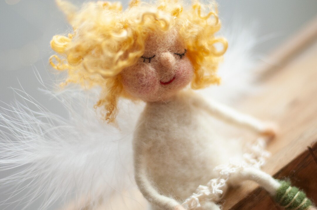 One of a Kind Needle Felted Angel, Angel, Little Angel, Angel Doll ...