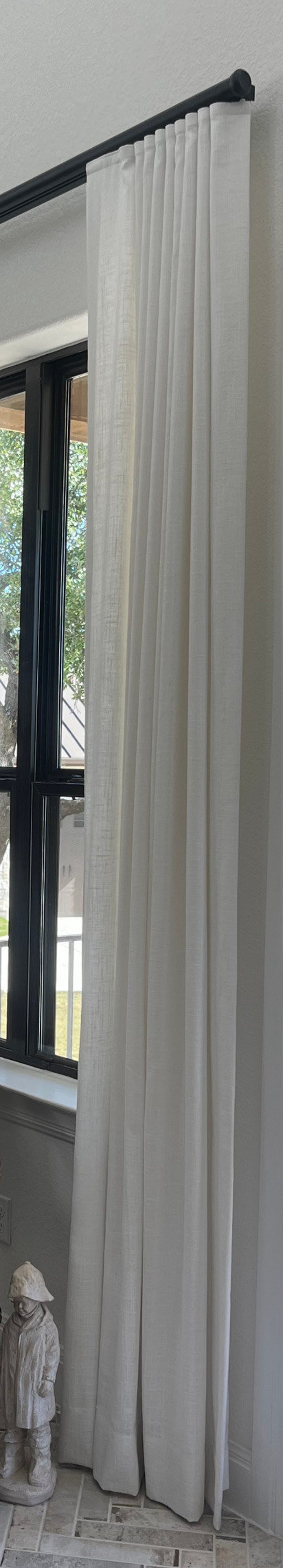 PAIR of Lined Light Filtering Decorative Drapery Panels With a ...