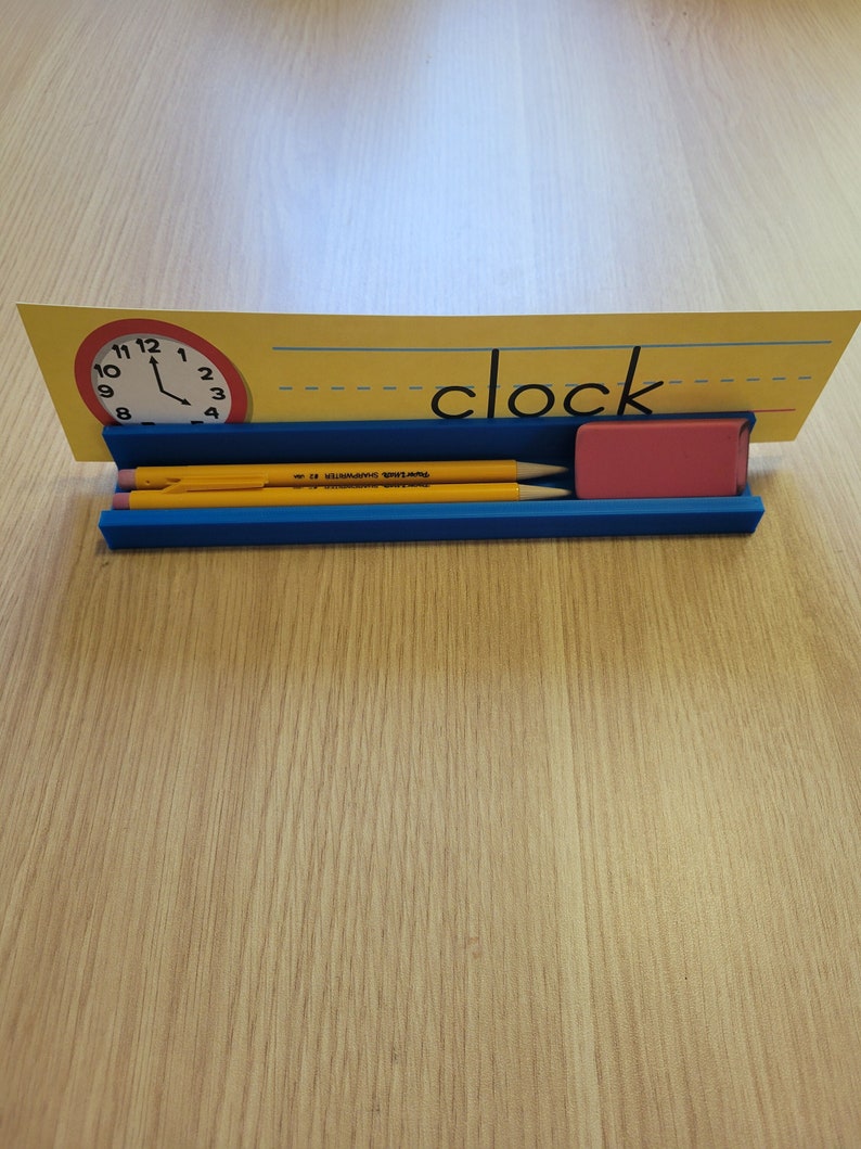 Classroom Desk Name Tag Holders Stores Name Tag/plate & Pencils ...