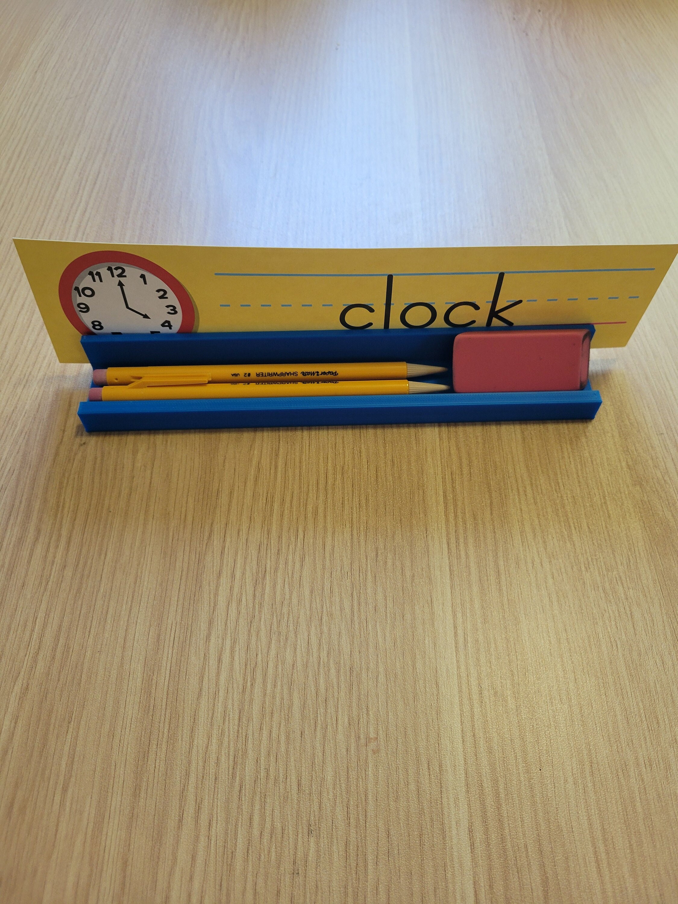 Classroom Desk Name Tag Holders Stores Name Tag/plate & Pencils ...