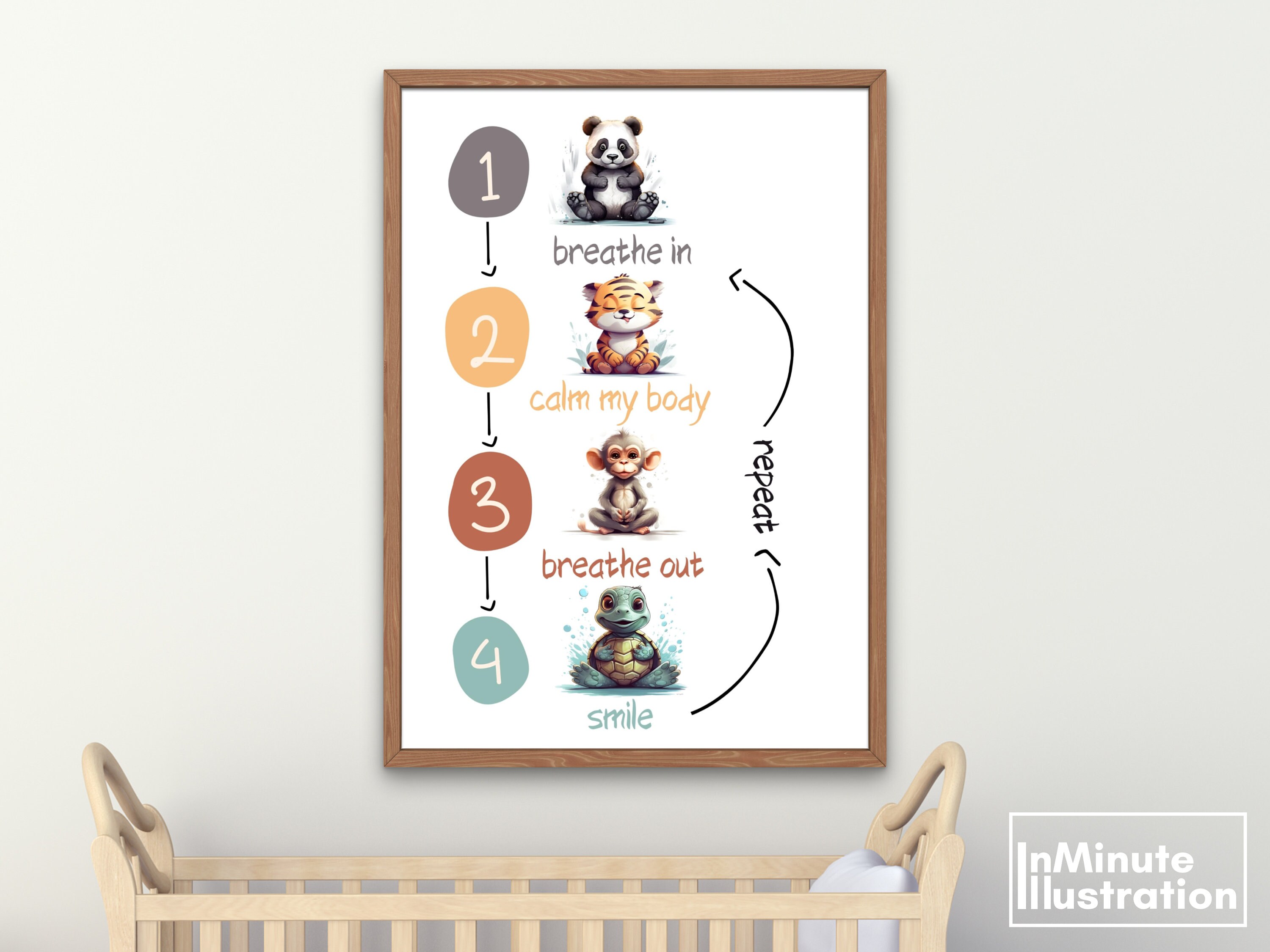 Smile Breathing Safari Poster for Children Mindfulness Breathing ...