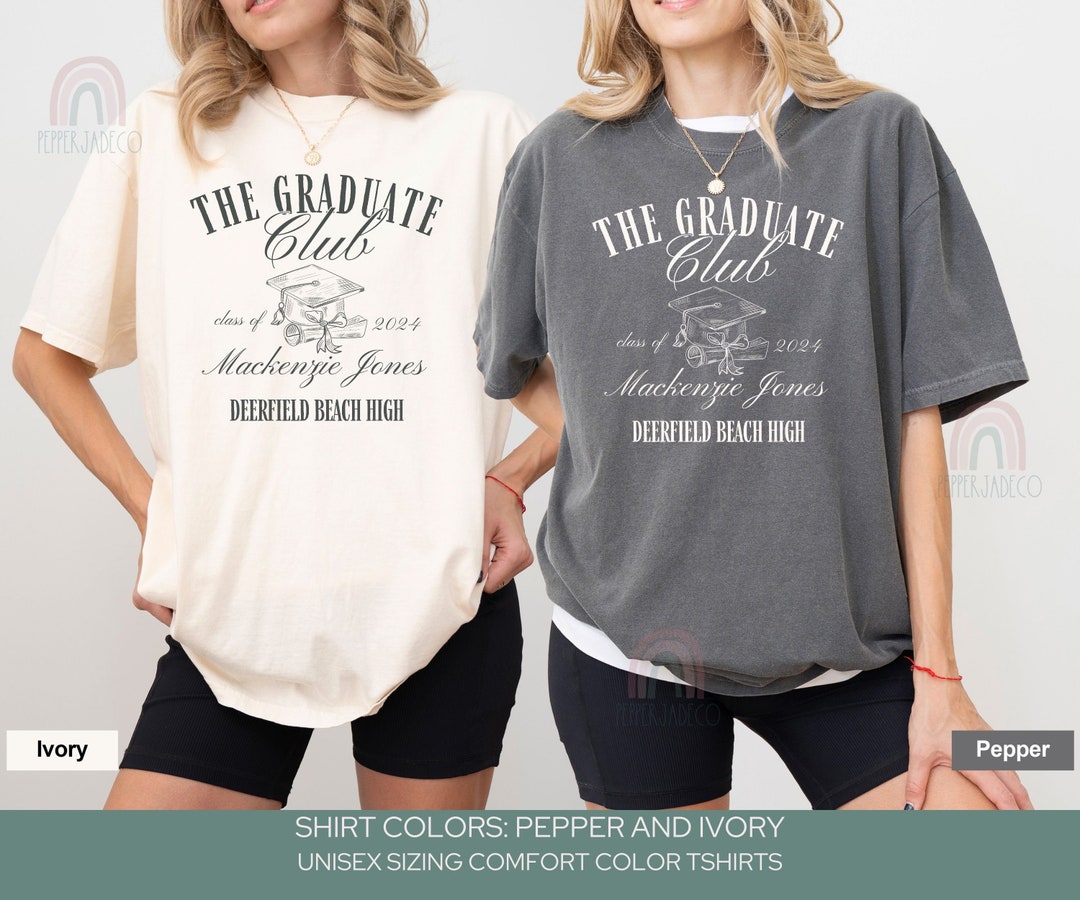 Senior Social Club 2025 Graduation Tshirt, Custom College Graduation ...