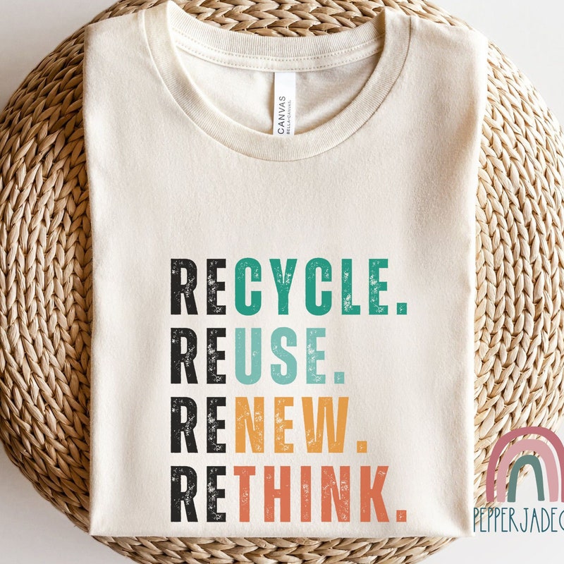 Recycle Reuse Renew Rethink Shirt - Etsy