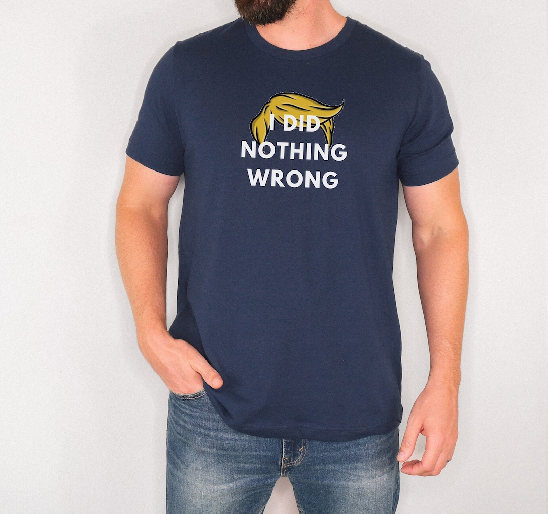 Election 2024 Tshirt, Trump Did Nothing Wrong, Sarcastic Election 24 T ...